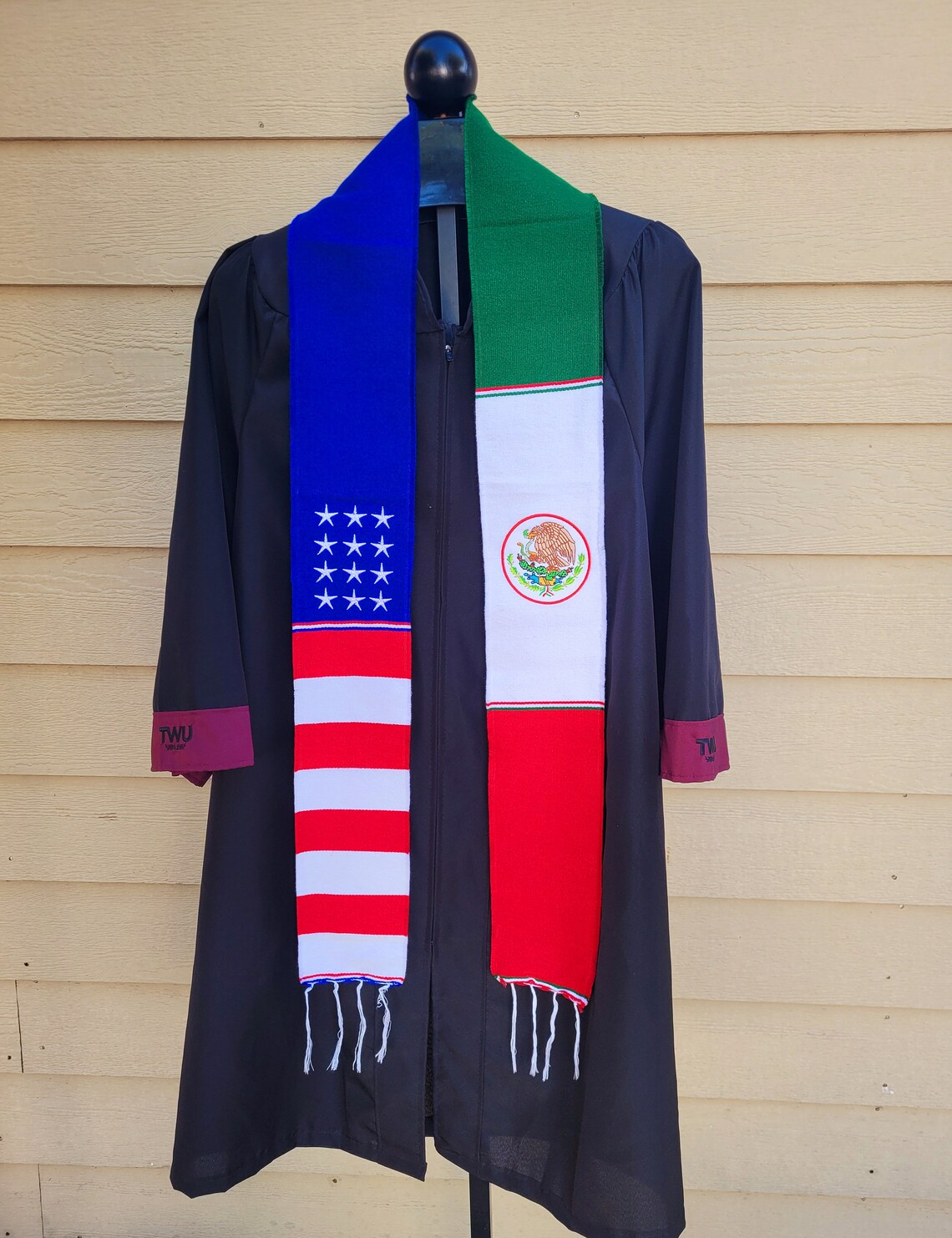 Mexican Graduation Stole Graduation Sash Usa/mexico Stole - Etsy