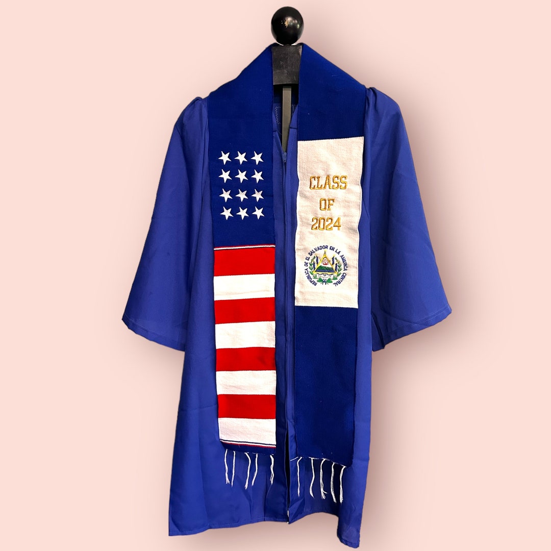 Usa/el Salvador Graduation Stole,el Salvador Stole, First Generation ...