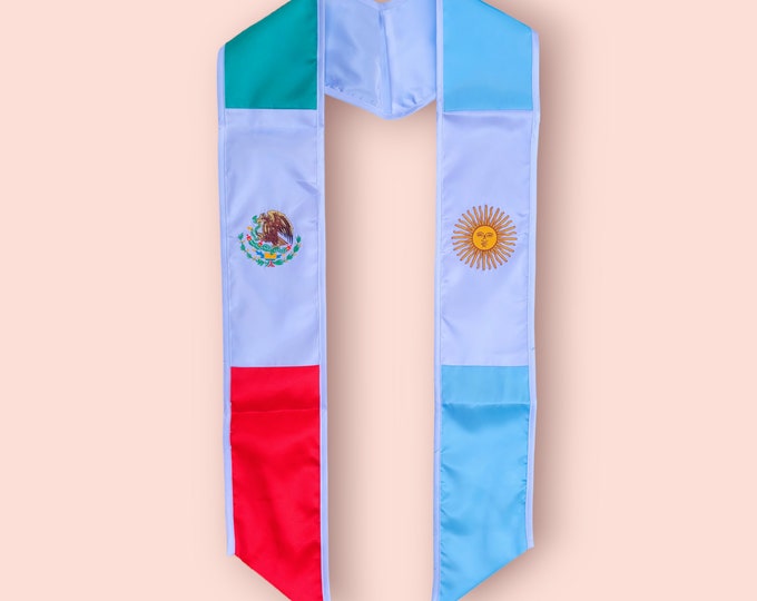 Mexico/argentina Graduation Stole, Mexican Stole, Mexican Stole, First ...