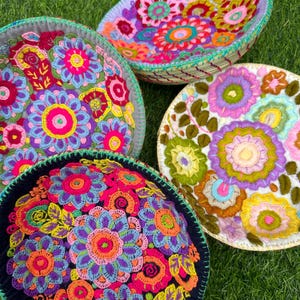 Mexican Hand Embroidered Hand Woven Bread Basket - Etsy