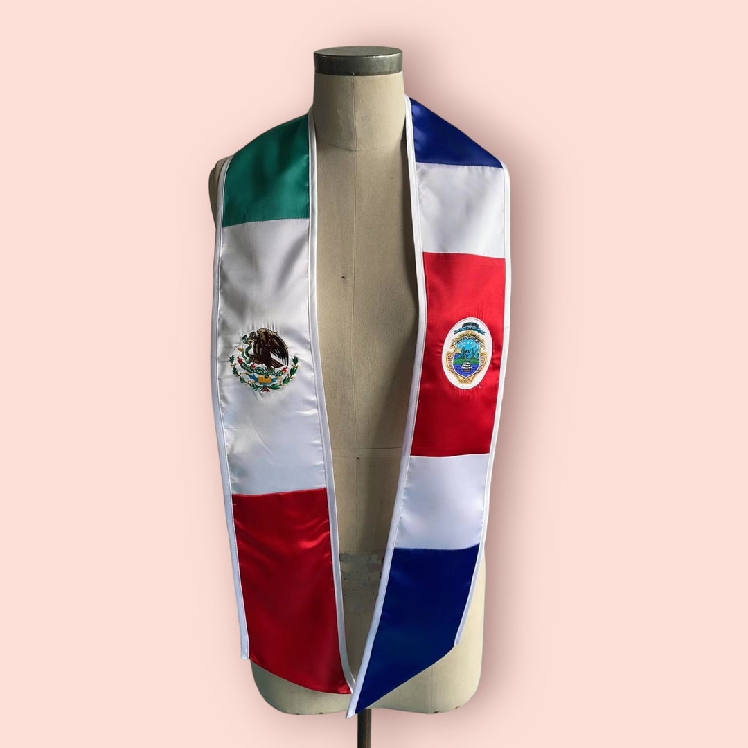 Mexico/costa Rica Graduation Stole, First Generation, Graduation Sash ...