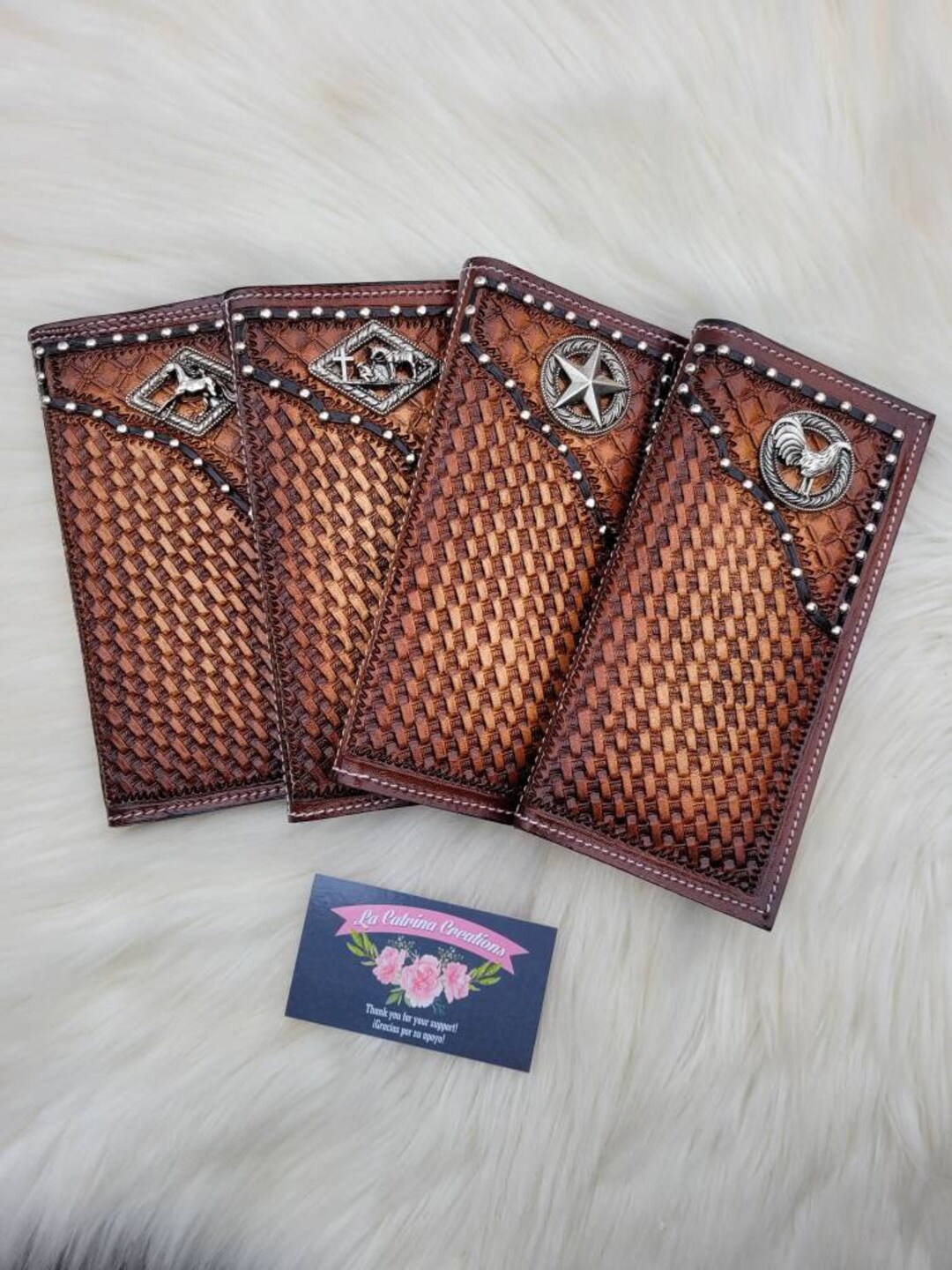 Leather Hand Crafted Wallet, Cartera Cincelada Hecha En Mexico, Hand ...