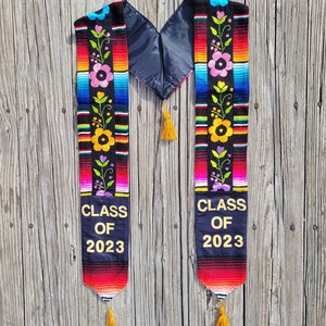 Mexican Graduation Stole, Serape Sash, Graduation Sash - Etsy