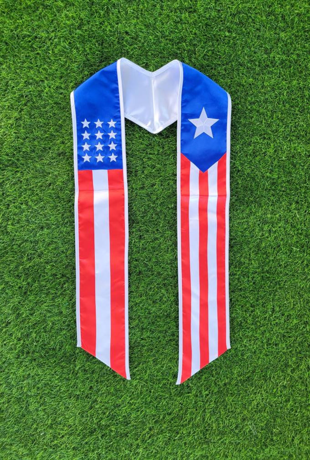 Puerto Rico Stole, Puerto Rican Stole, USA Flag Stole, Class of 2024 ...