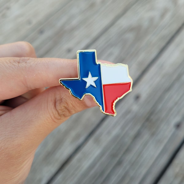 Texas Enamel Pin - Etsy