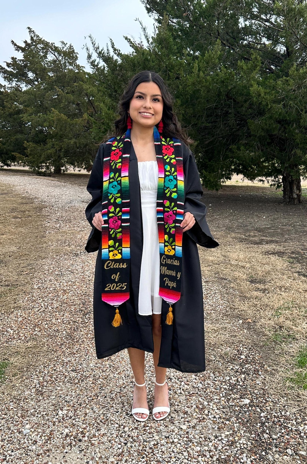 Personalized Mexican Graduation Stole, Serape Sash, Graduation Sash ...