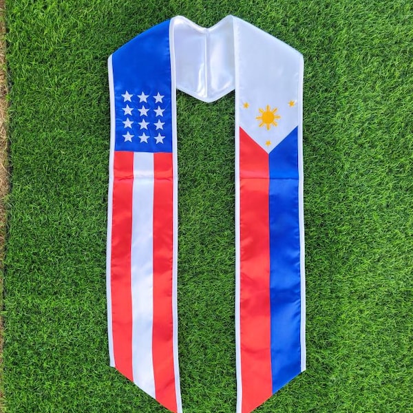 Usa Philippines Graduation Sash - Etsy