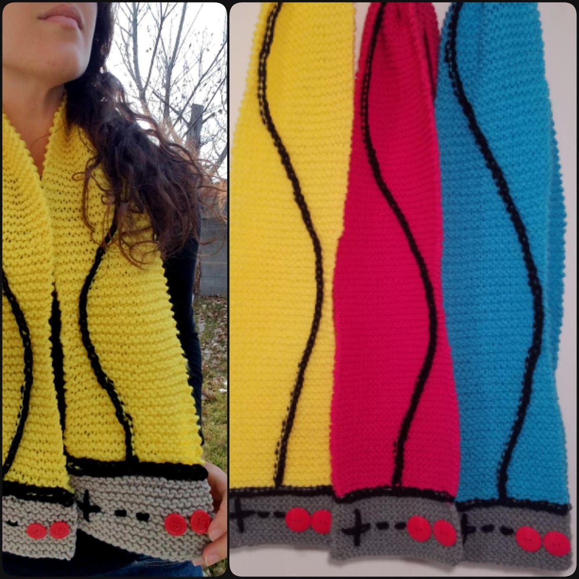 Classic Game Controller Scarf - Etsy