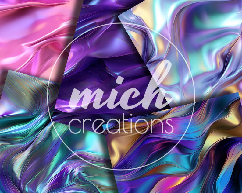 Silky Iridescence Seamless Pattern Digital Download, Iridescence ...