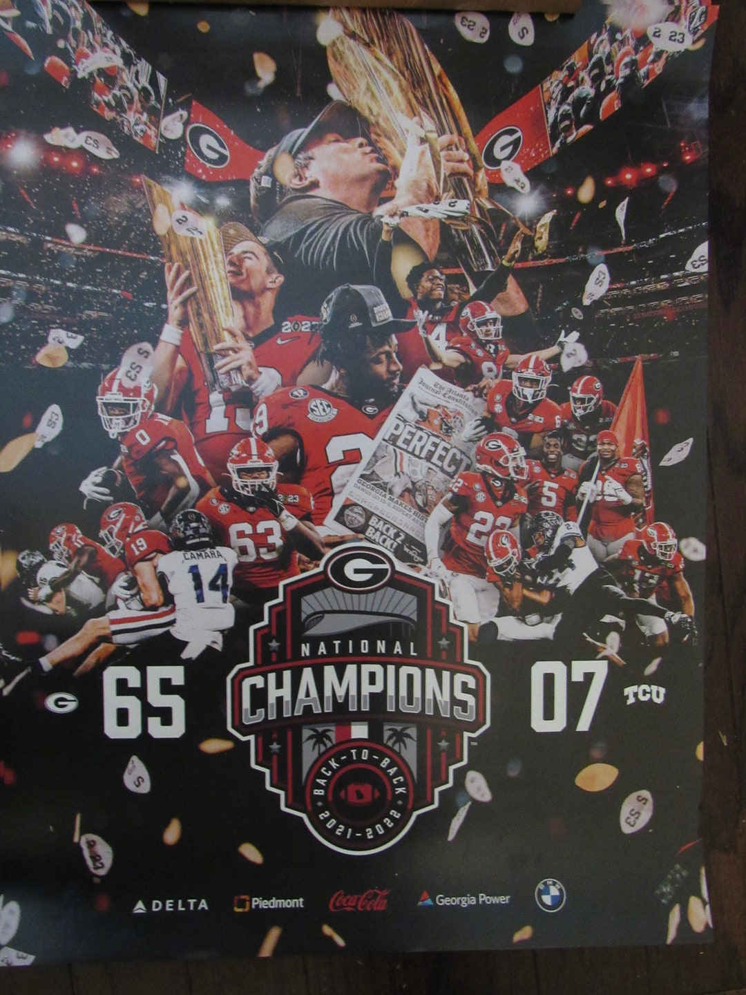 GEORGIA Back to Back UGA National CHAMPIONSHIP Posters 18x24 Coca Cola ...