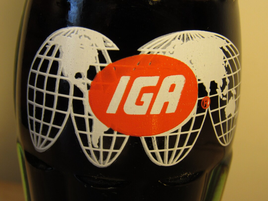 IGA GROCERS Coca Cola Bottle 65th Anniversary on Sale FREE Shipping - Etsy