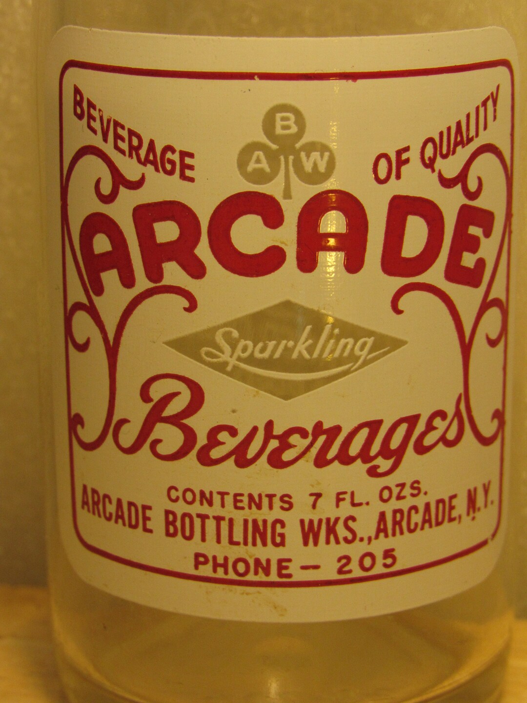 1955 ARCADE BEVERAGE Bottle Arcade, New York on Sale FREE Shipping - Etsy