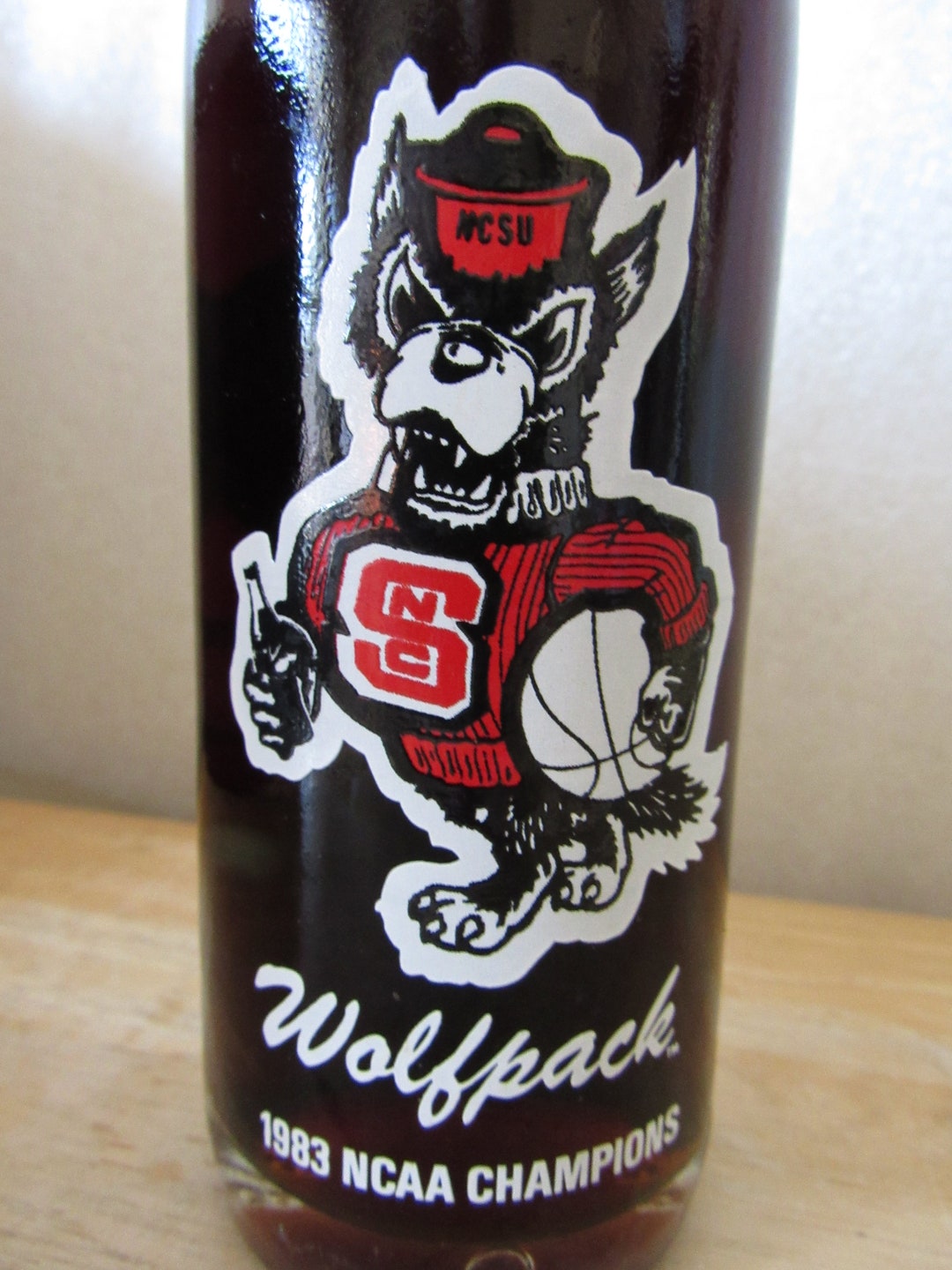 N. C. WOLFPACK 10 Oz Coca Cola Bottle NCAA Champions 1983 cardiac Pack on Sale FREE Shipping - Etsy