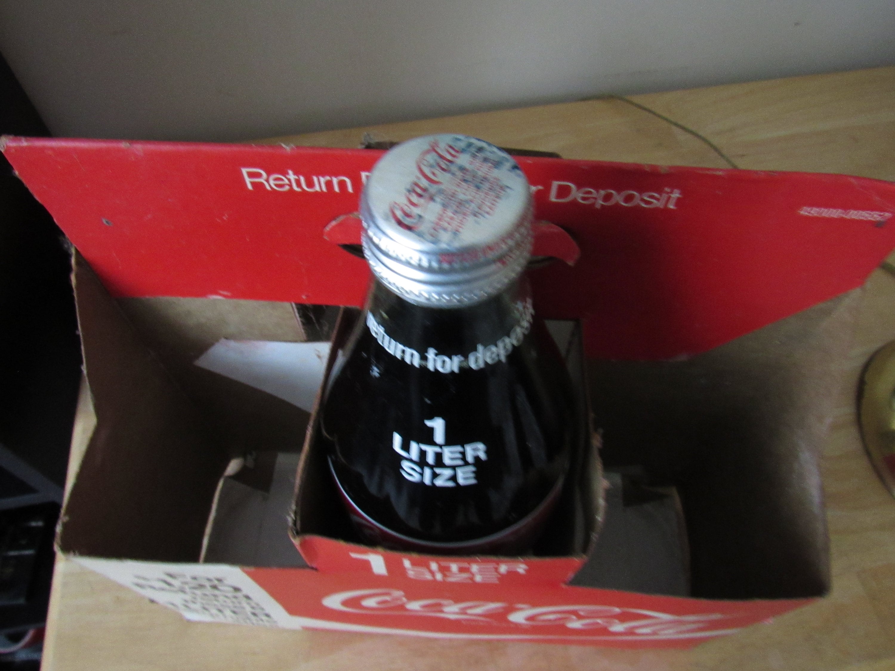 Cardboard 1 LITER Coca Cola BOTTLE CARRIER 6 Pack on Sale - Etsy