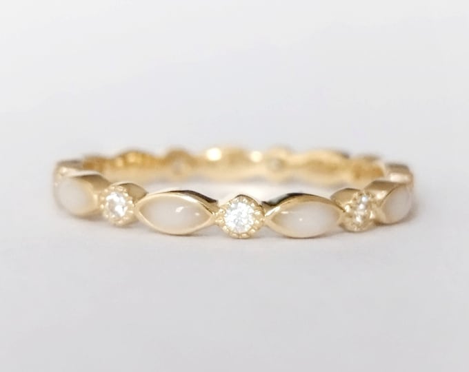 DIY Solid 9k Gold Eternity Breastmilk Ring Band | Stackable Breastmilk ...
