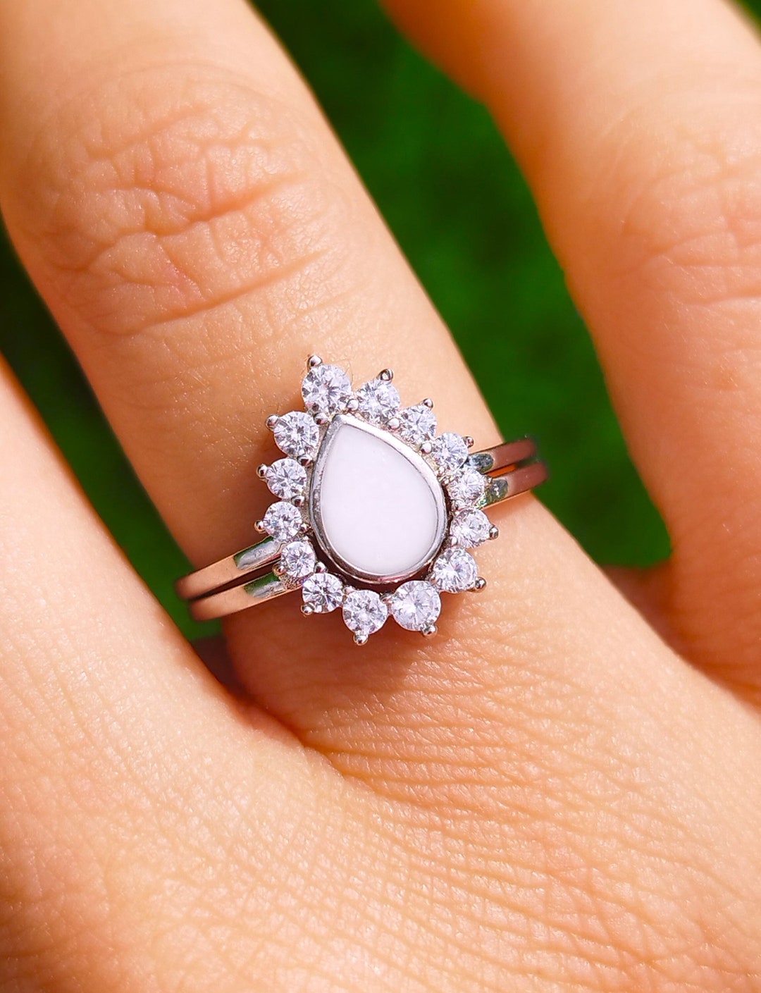 DIY Teardrop Breastmilk Stacker Ring Set | 925 Silver | Stackable ...