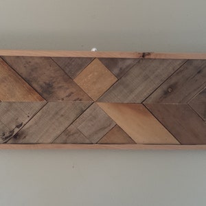 Geometric Wood Wall Art Re Purposed Reclaimed Wood Pallet - Etsy
