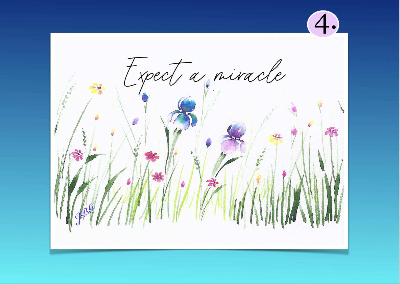 Expect a MIRACLE Card, CUSTOM Note Card, Keep the Faith, Sending ...
