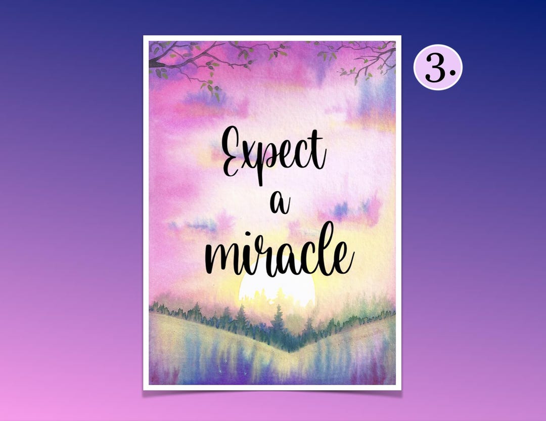 Expect a MIRACLE Card, CUSTOM Note Card, Keep the Faith, Sending ...