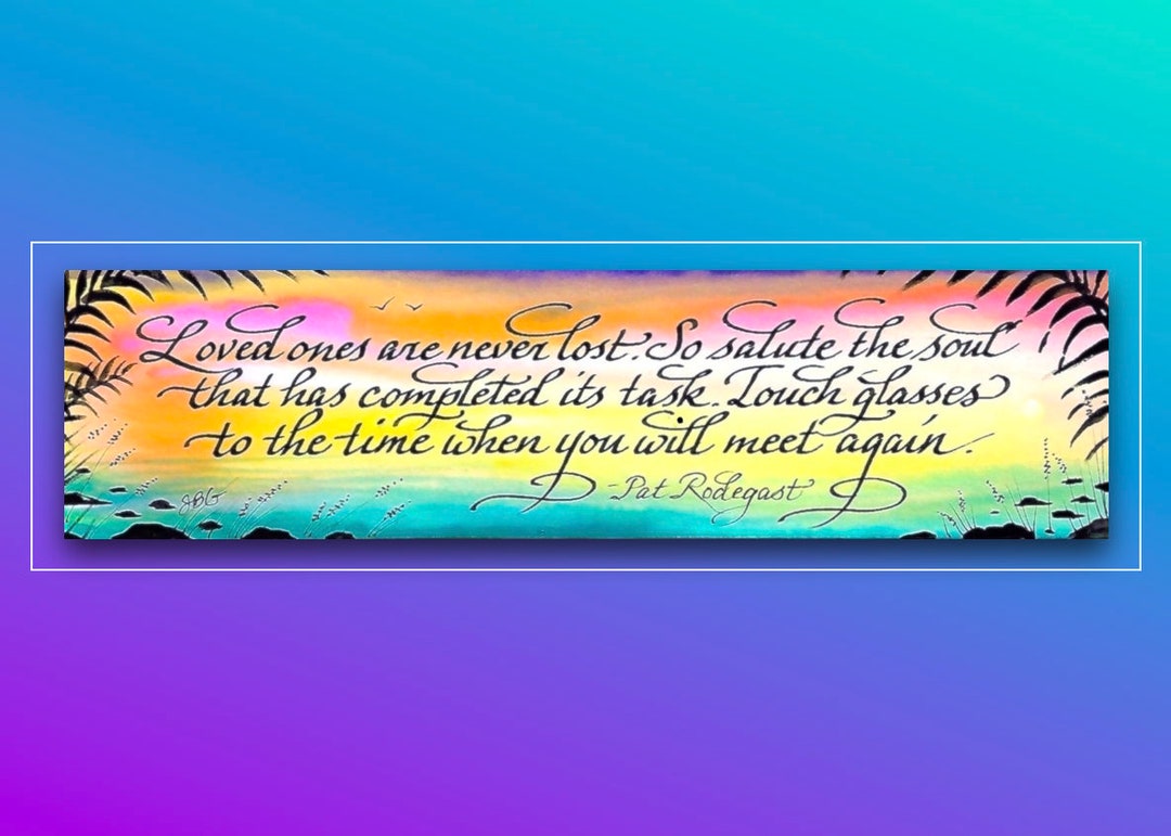 LOSS of LOVED Ones Bookmark, CUSTOM Sympathy Gifts, Heartfelt ...