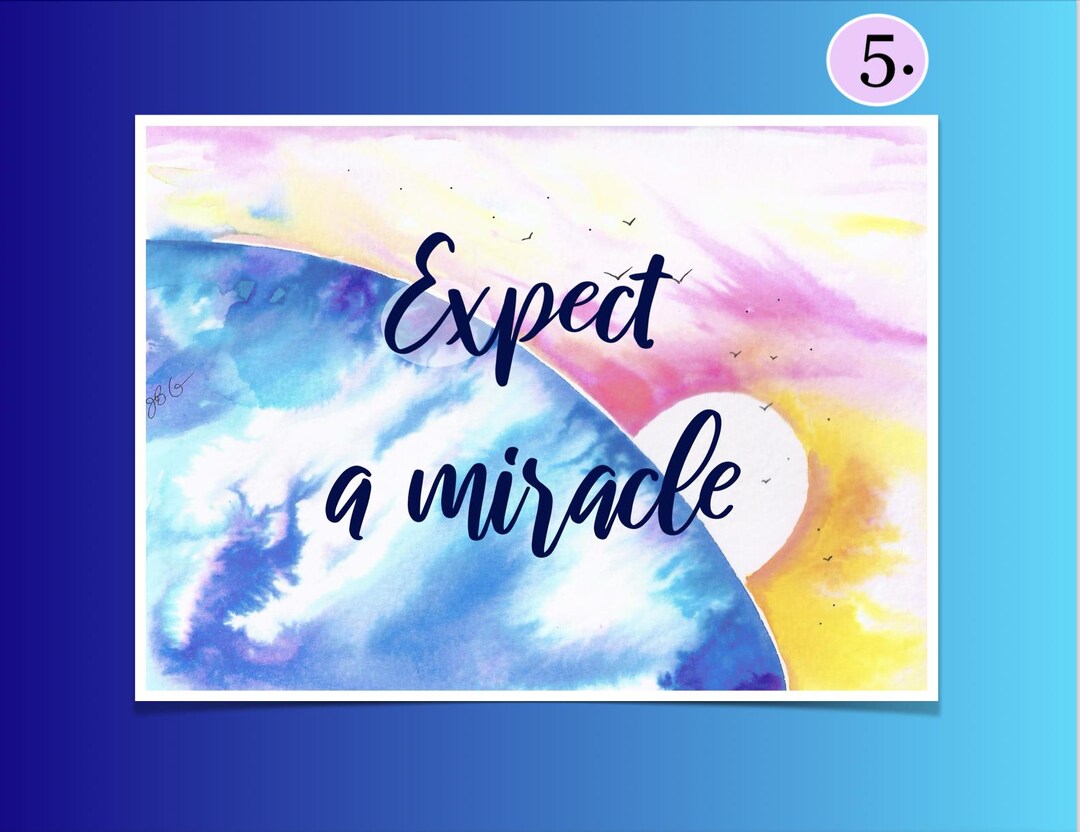 Expect a MIRACLE Card, CUSTOM Note Card, Keep the Faith, Sending ...
