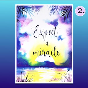 Expect a MIRACLE Card, CUSTOM Note Card, Keep the Faith, Sending ...