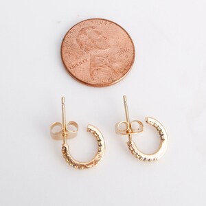 Rainbow Hoops, Multicolored Tiny Hoop Earrings, Rainbow Small Hoops ...