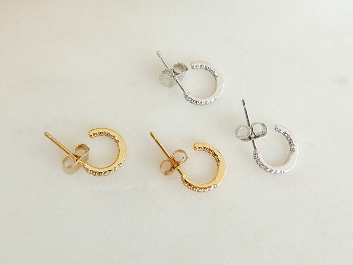 Rainbow Hoops Multicolored Tiny Hoop Earrings Rainbow Small - Etsy