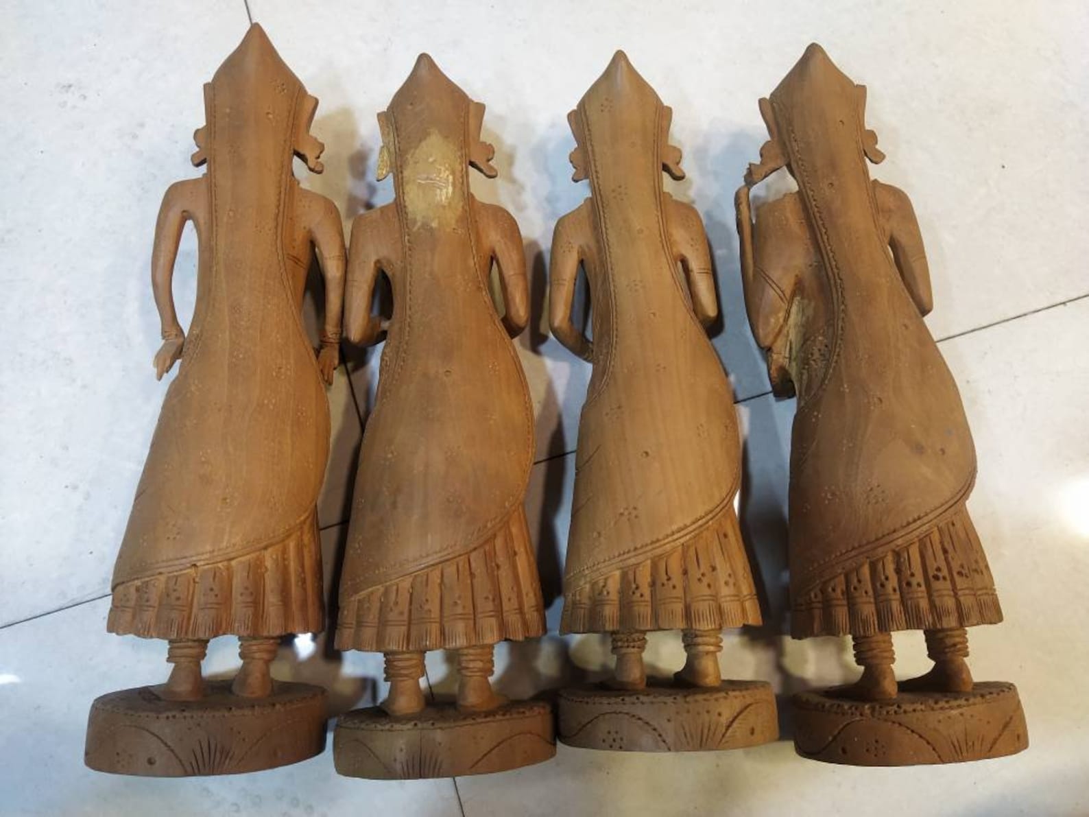 Handcrafted Wooden Dolls of Musicians Playing Instruments, Handmade ...