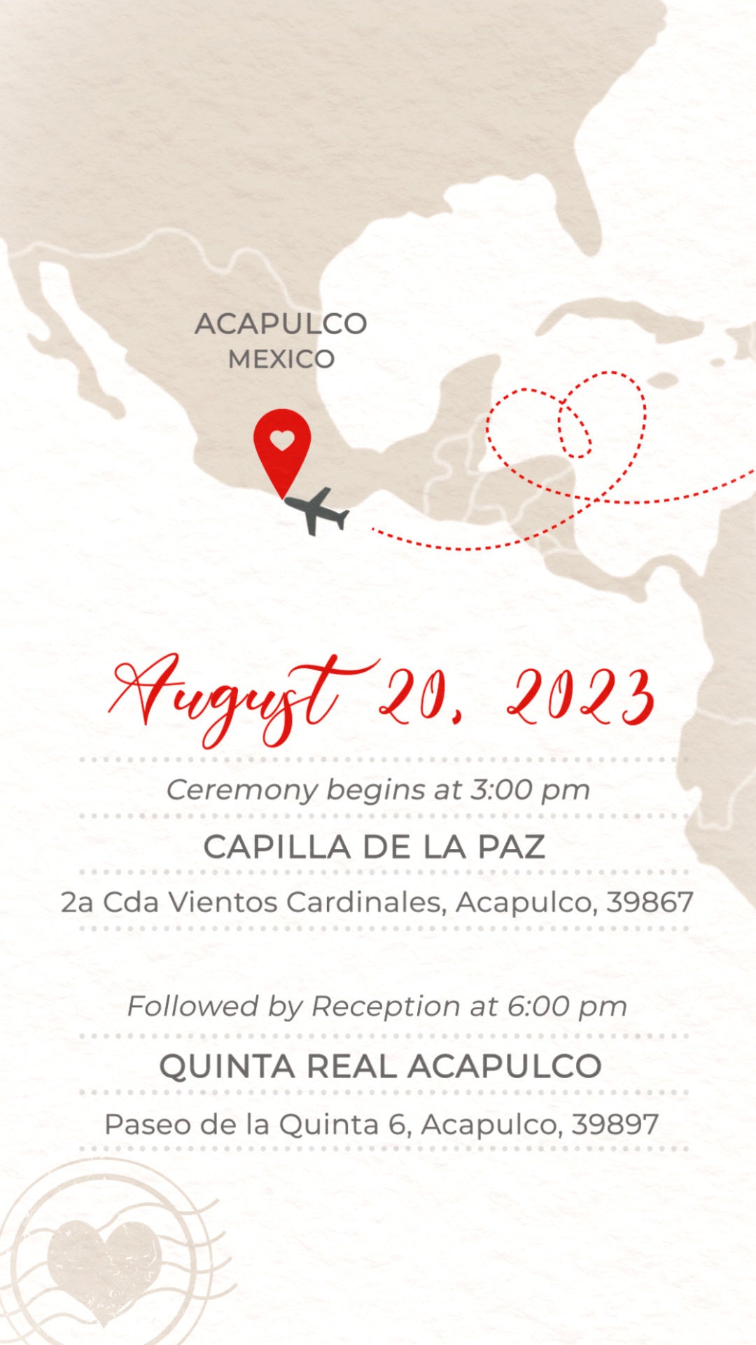 Destination Video Invite, Travel Theme Wedding Video Invitation, Save ...