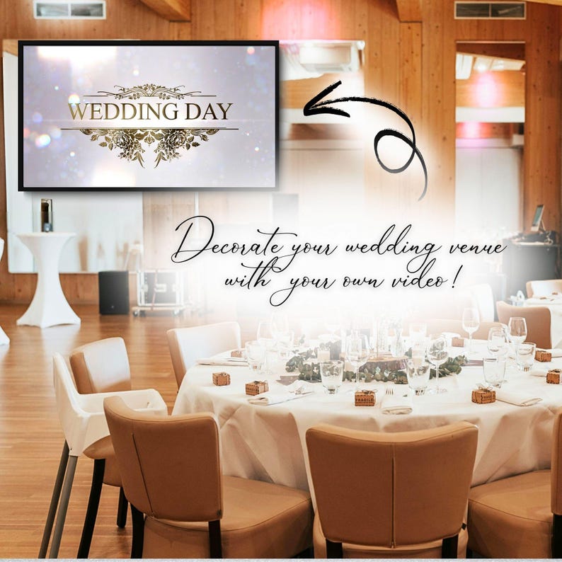 Personalized Wedding Slideshow Video With Music - Etsy