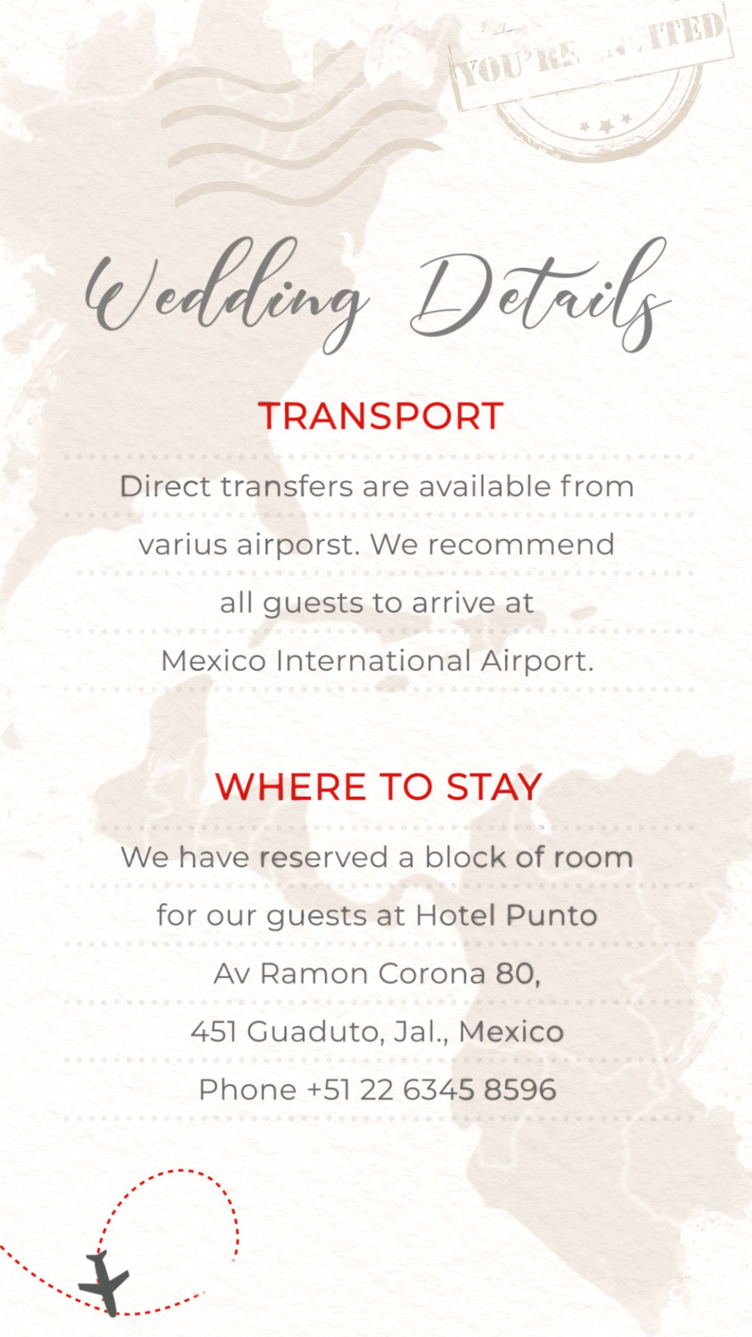 Destination Video Invite, Travel Theme Wedding Video Invitation, Save ...