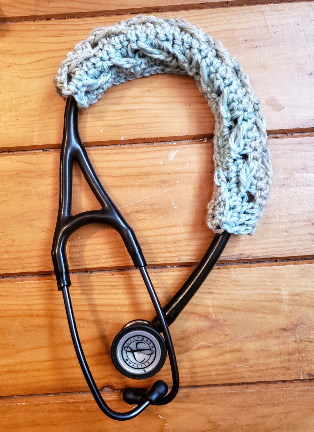 Crossed Stitch Fade Out Blue Stethoscope Cover - Etsy