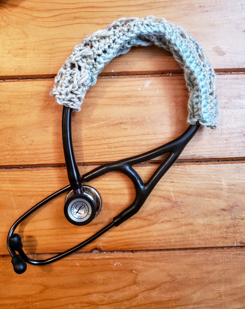 Crossed Stitch Fade Out Blue Stethoscope Cover | Etsy