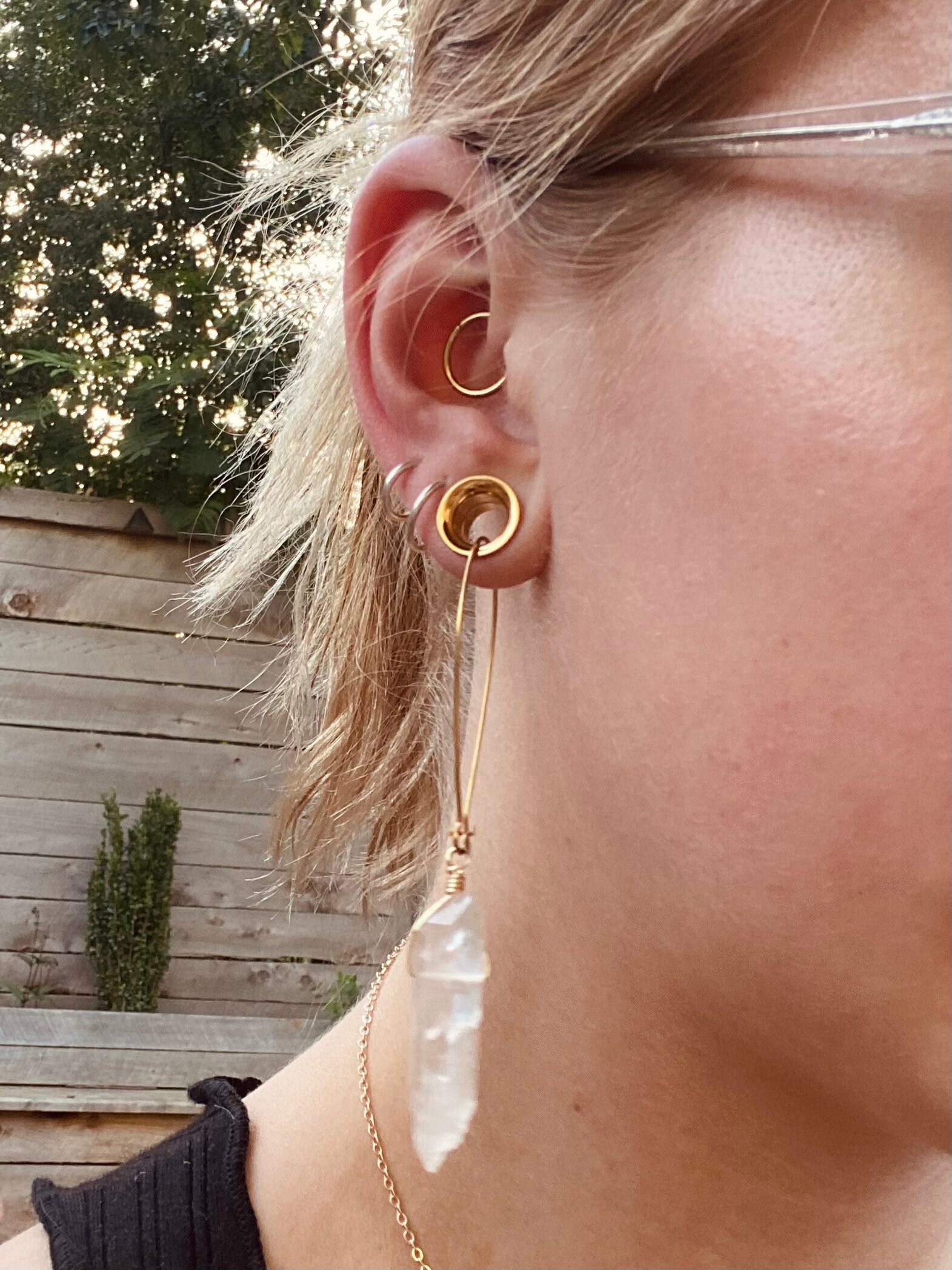 Gold Stainless Steel Tunnel Plugs Pair - Etsy