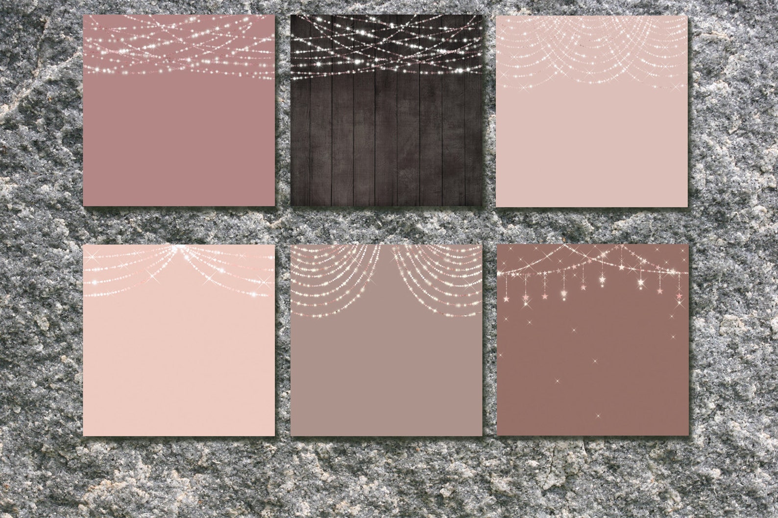 Digital Paper BLUSH FAIRY Lightsblush and Rose Gold - Etsy