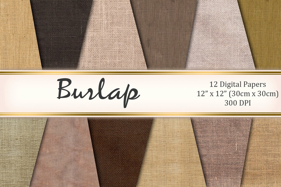 Digital Paper Pack Burlap,digital Texture Background,planner Graphic ...