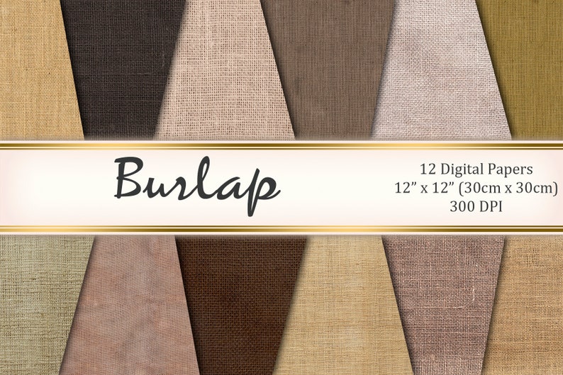 Digital Paper Pack Burlap,digital Texture Background,planner Graphic ...