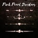 PINK PEARL DIVIDERS Clipart,luxury Bling Wedding Clip Art,pink Pearl ...