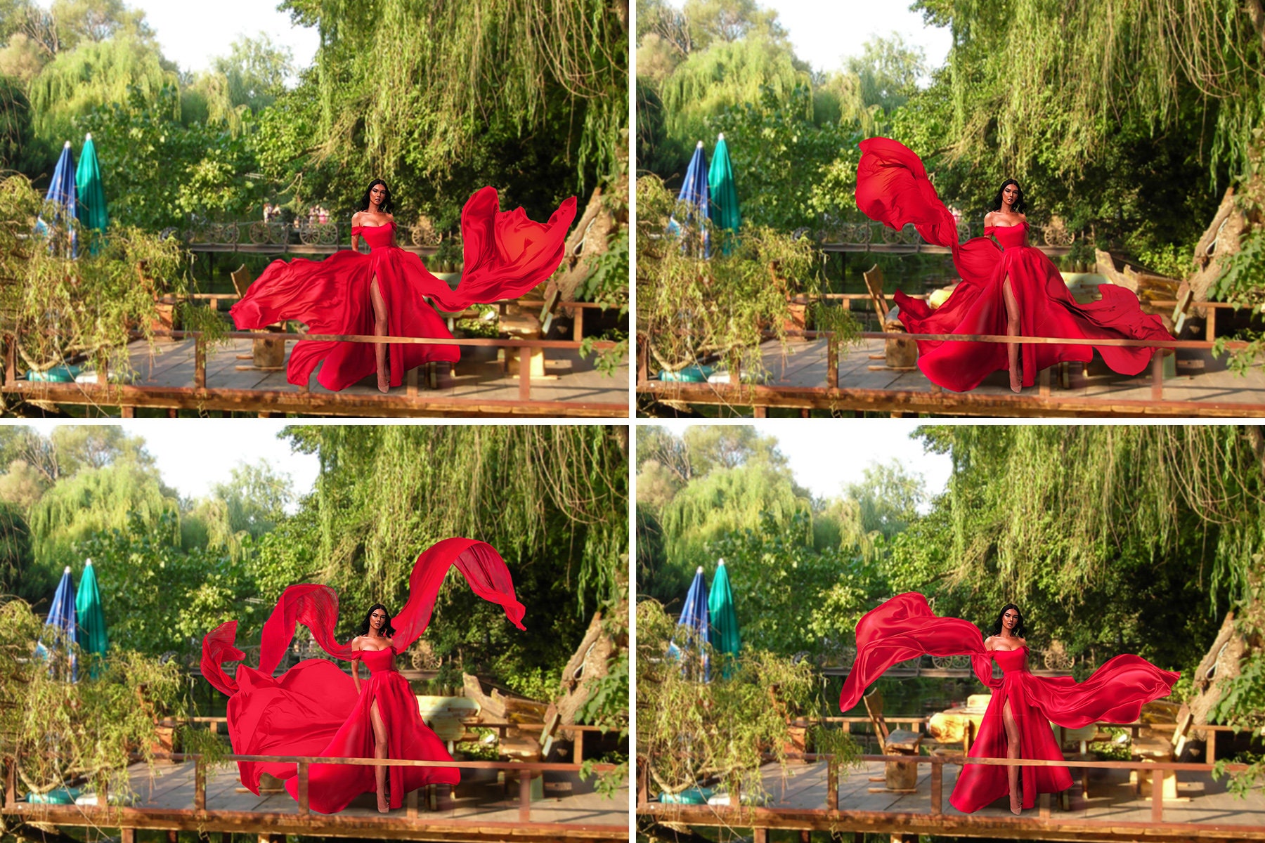 50 Red FLYING FABRIC Photoshop Overlays,flying Silk Cloth,flowing Cloth ...