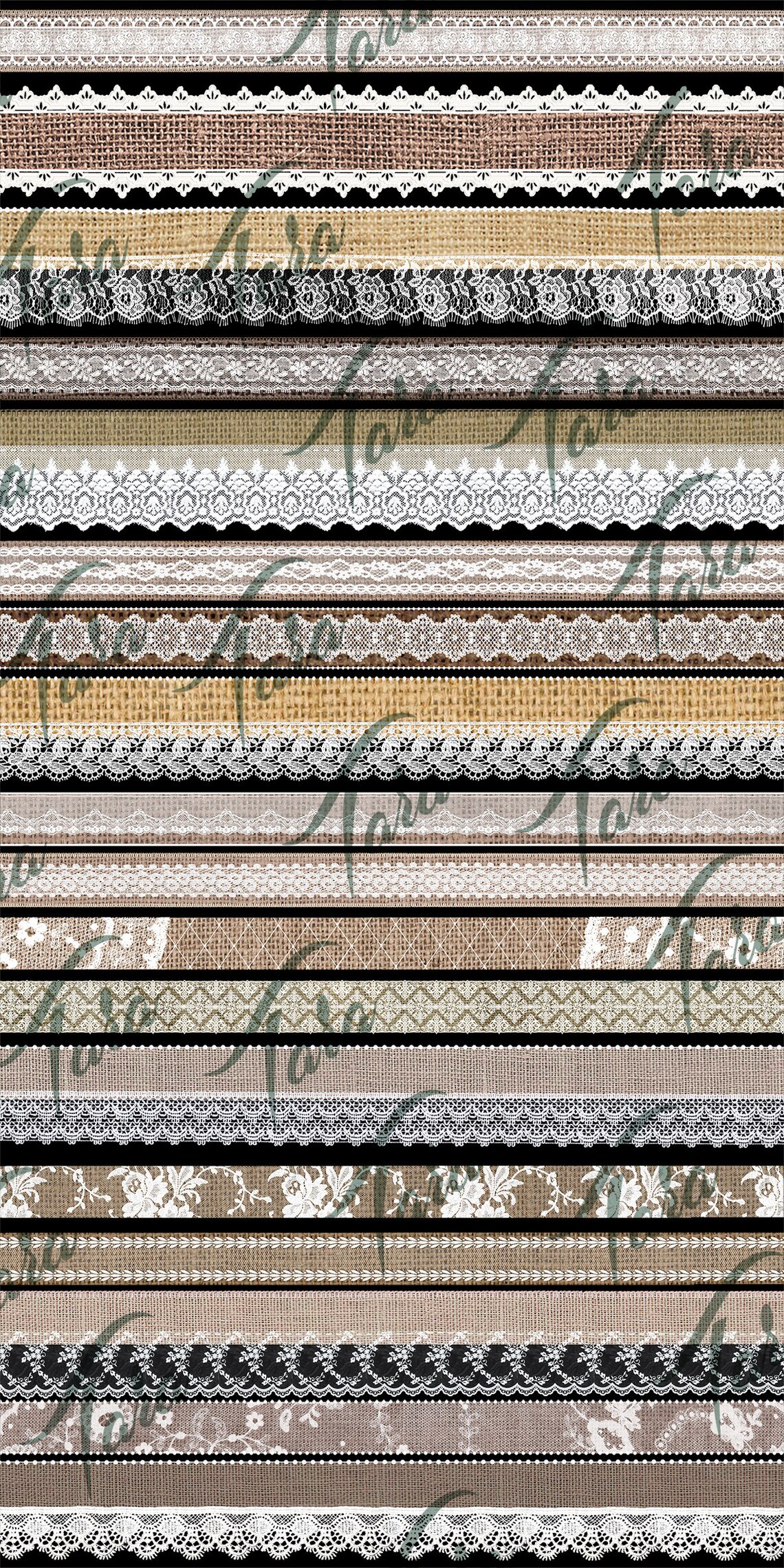 Digital Clipart BURLAP LACE Borders,rustic Wedding Png Borders,lace ...