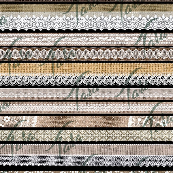 Burlap Lace Ribbon - Etsy