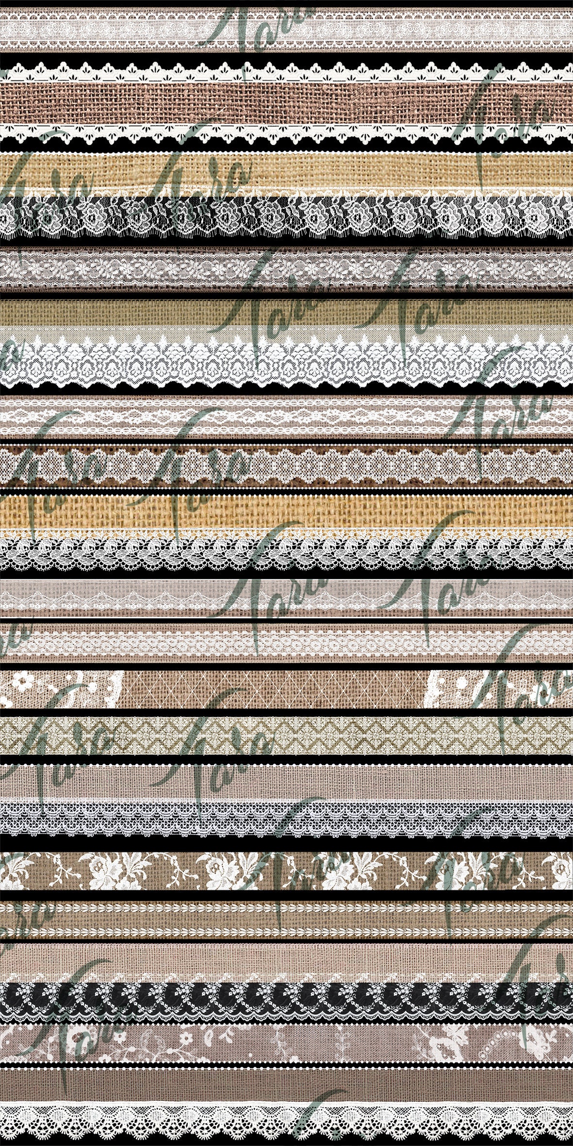 Digital Clipart BURLAP LACE Borders,rustic Wedding Png Borders,lace ...