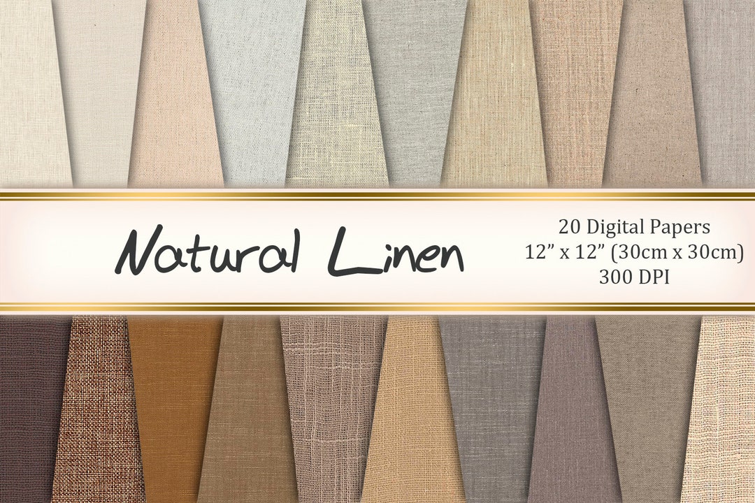 Digital Paper Pack NATURAL Linen,digital Texture Background,planner ...