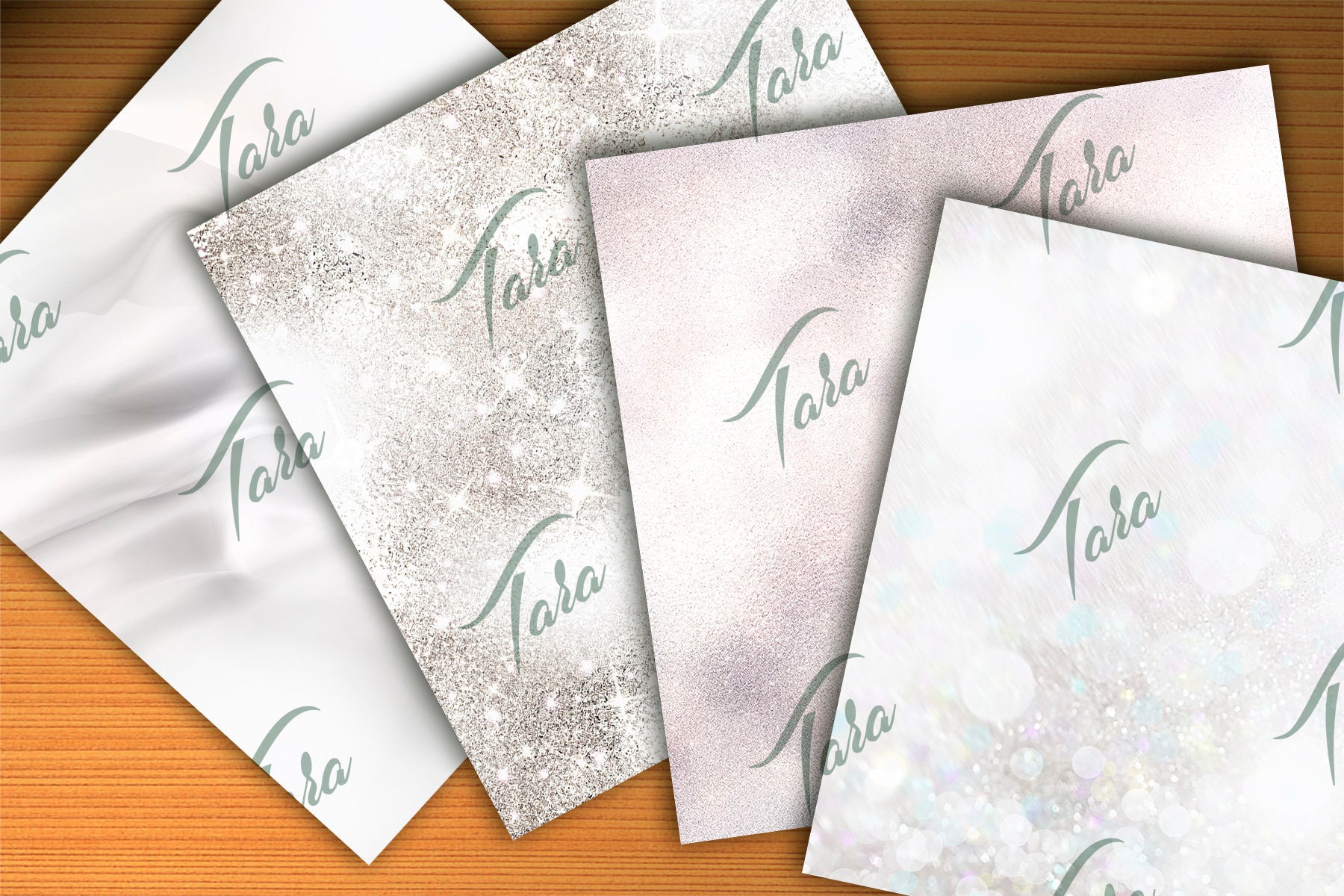 Digital Paper Pack WHITE Texturesglitter - Etsy