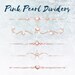 PINK PEARL DIVIDERS Clipart,luxury Bling Wedding Clip Art,pink Pearl ...