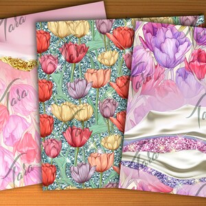 Digital Paper Pack FLUID GLITTER Mix,gold Foil,floral Glitter Texture ...