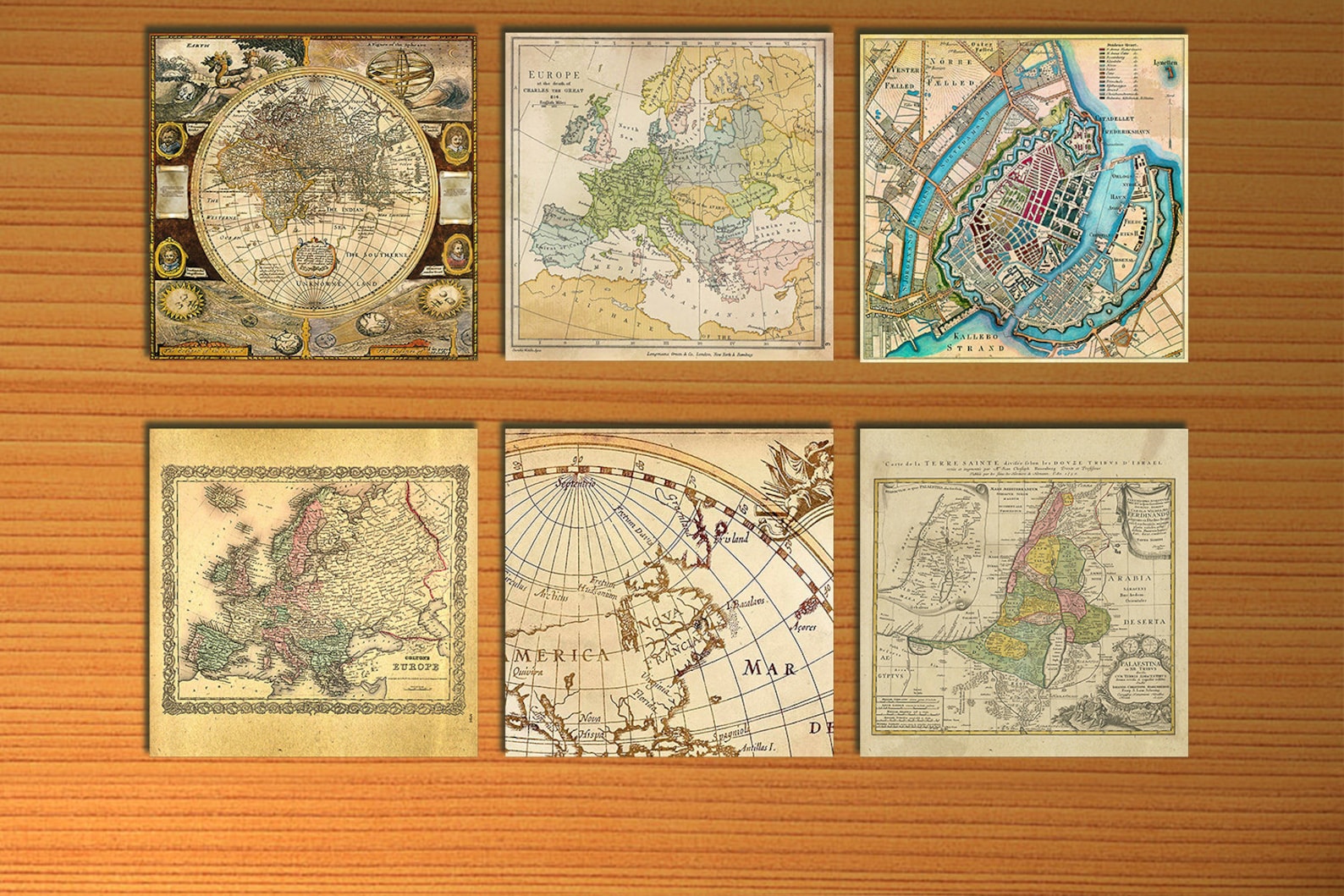 Digital Paper Pack ANTIQUE Maps,old Maps Pattern,planner Graphic ...
