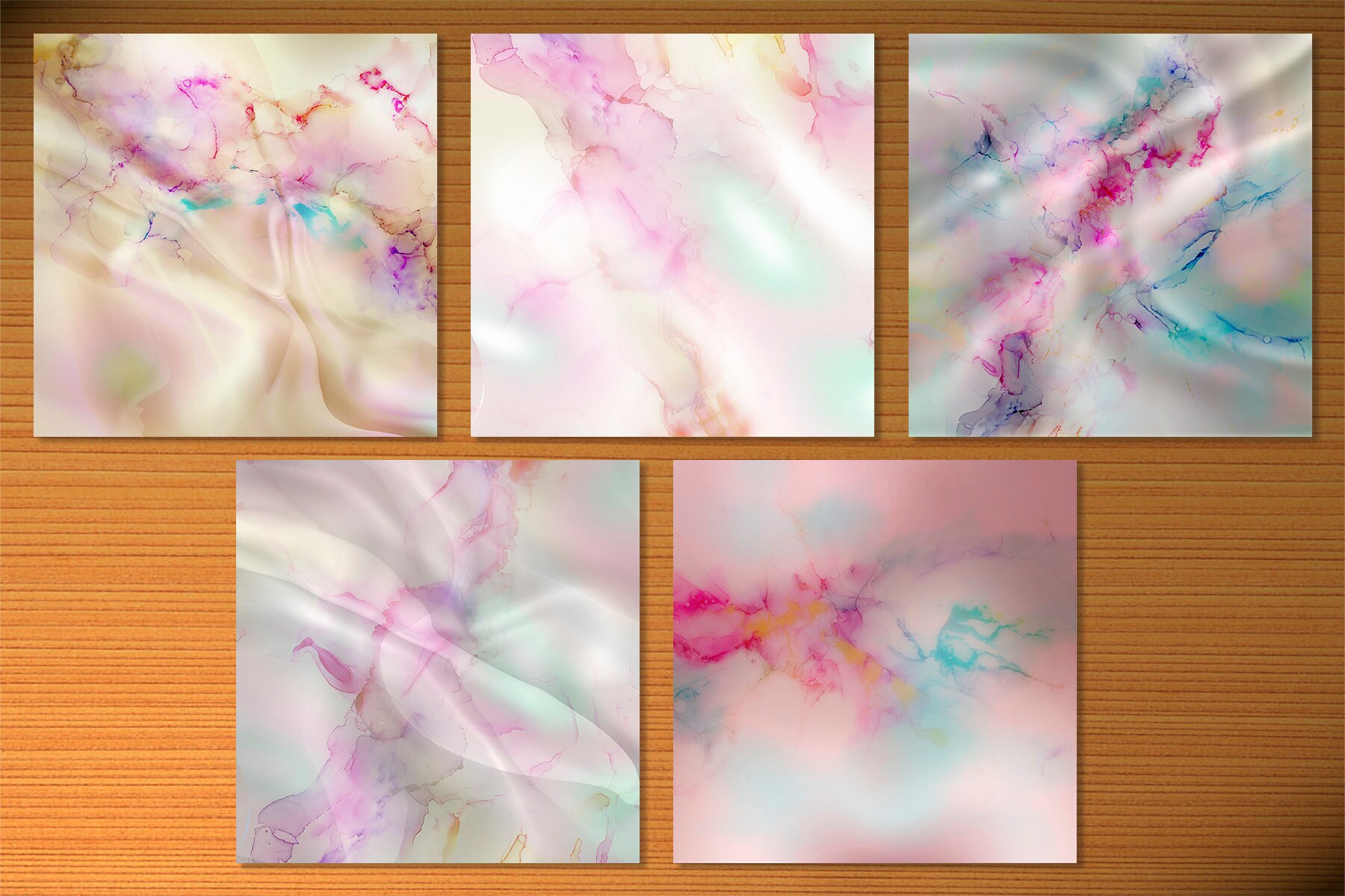 Digital Paper Pack PASTEL Dreams,pastel Alcohol Ink Background,alcohol ...