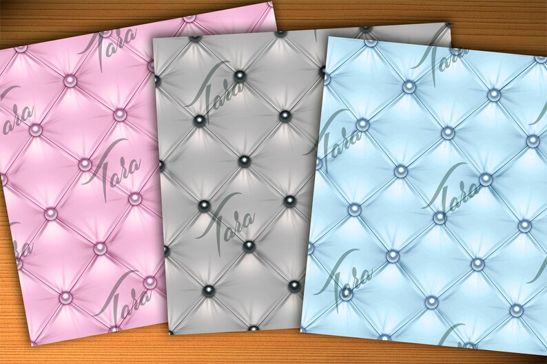 Digital Paper PEARL Tufted,tufted Digital Paper Textures,upholstery ...